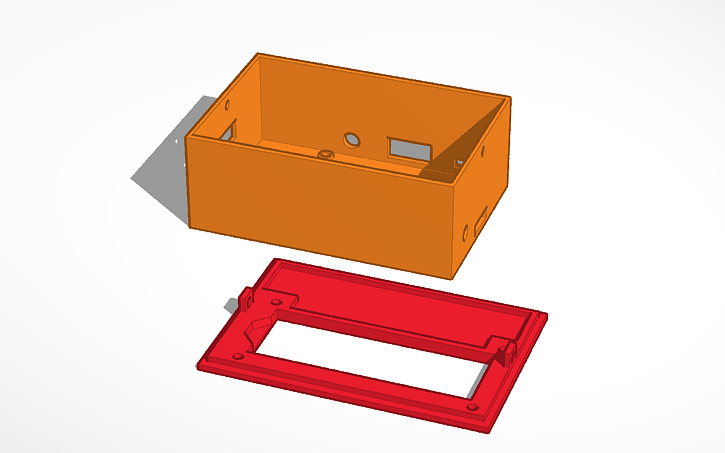 3D design Pi 3 Datalogger Case - Tinkercad