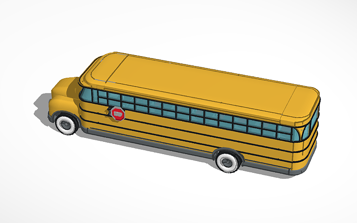 3D design School Bus - Tinkercad