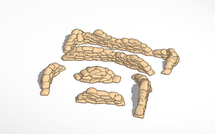 3D design SandBags - Tinkercad