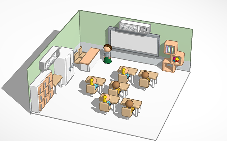 3D design class room by nurul 6b - Tinkercad