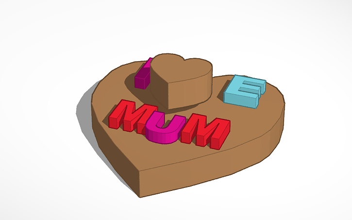 3D design mothers day - Tinkercad