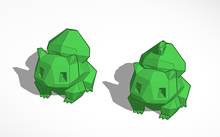 3D design Pokemon- Bulbasaur - Tinkercad