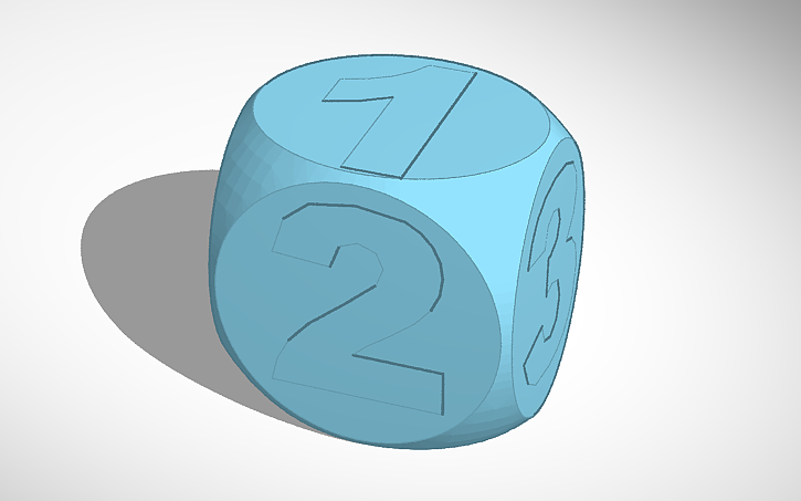 3D design Die From Scratch - Tinkercad