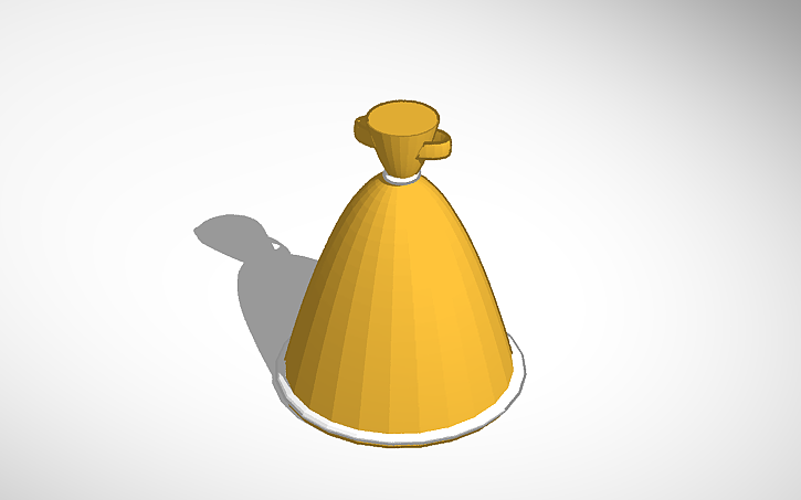 3D design Princess Dress - Tinkercad