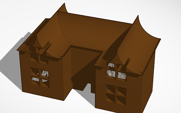 3D design Haunted Mansion - Tinkercad