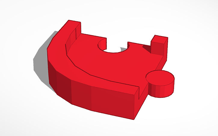 3D design MKT: Track Left Curve - Tinkercad