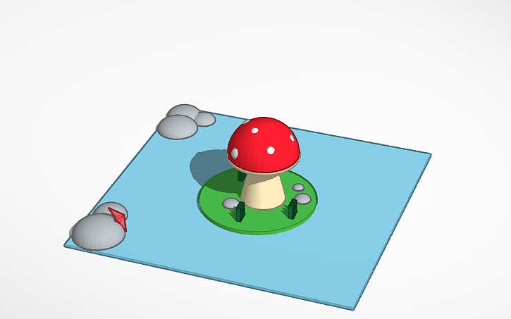 3D design Aqilah- Mushroom - Tinkercad