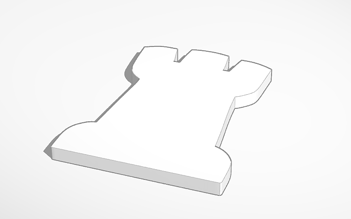 3D design Chess Piece Rook Token - Tinkercad