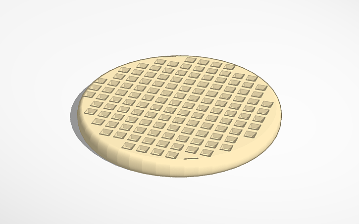 3D design Waffle - Tinkercad