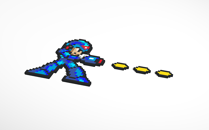 3D design Megaman X - Tinkercad