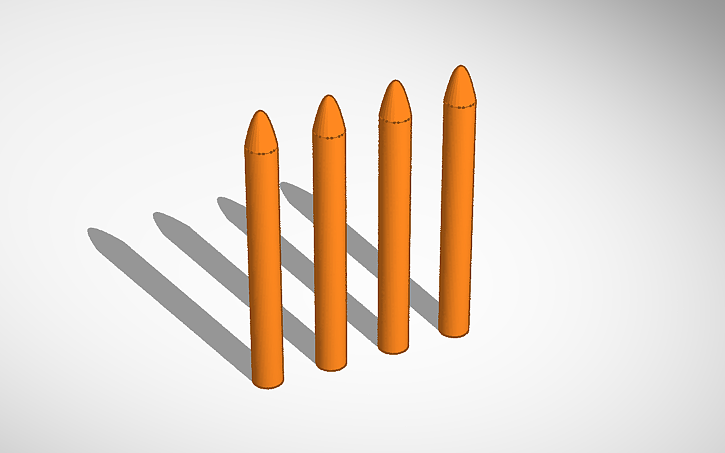 3D design numbering stick big - Tinkercad