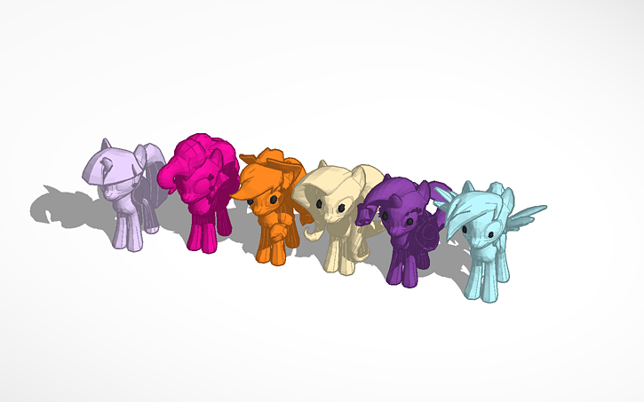 3D design My Little Pony (MLP) - Tinkercad
