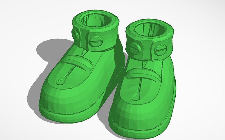 3D design Scourge's Shoes Mod for Jakks Pacific - Tinkercad