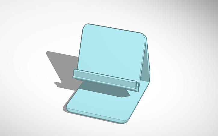 3D design Stojak na telefon - Tinkercad