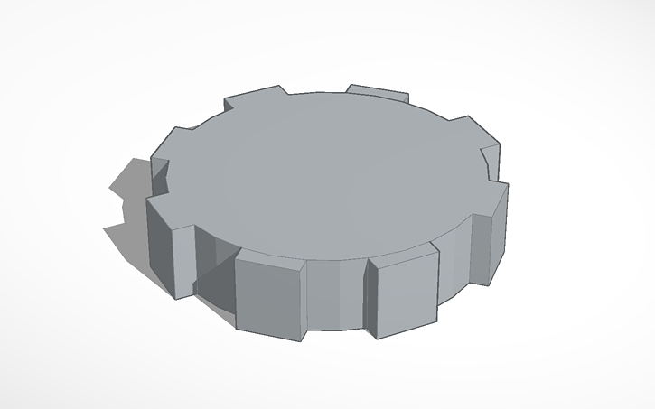 3D design Fallout Vault Door Base Template - Tinkercad