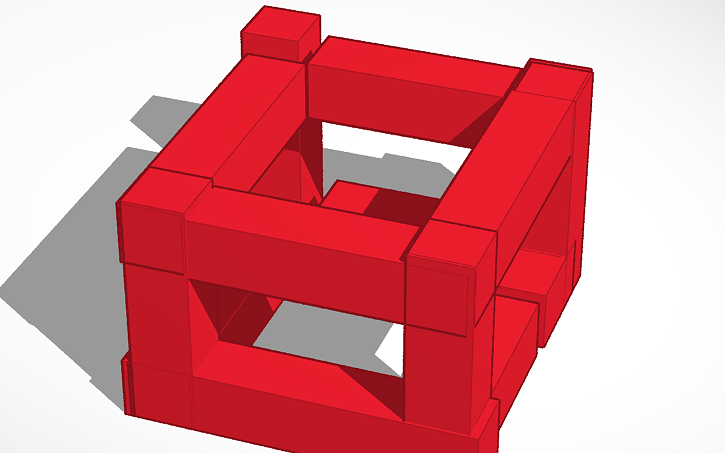 3D design impossible square - Tinkercad