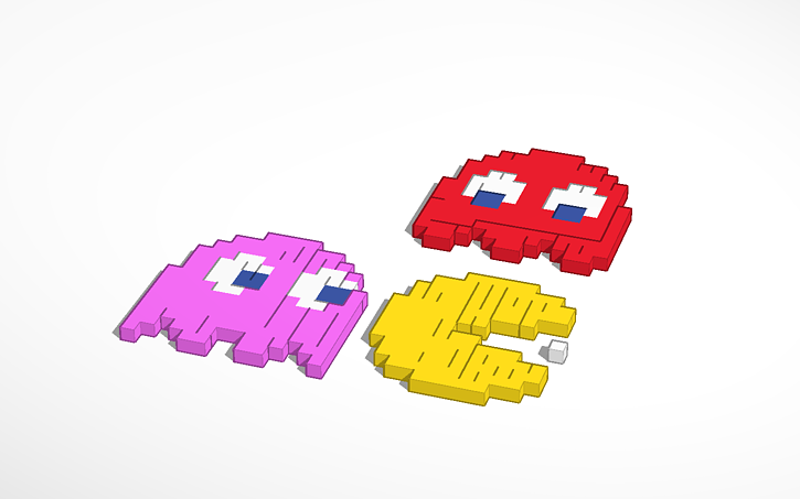 3D design Pac-Man - Tinkercad