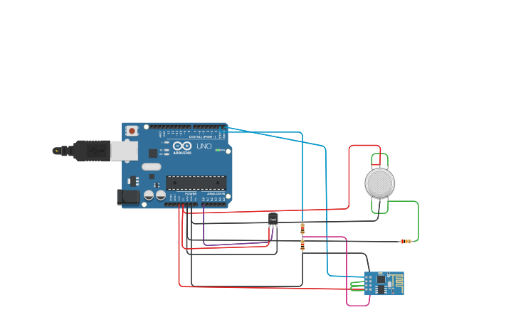 Circuit Design Copy Of Iot Remote Temperature And Gas Monitoring System Tinkercad