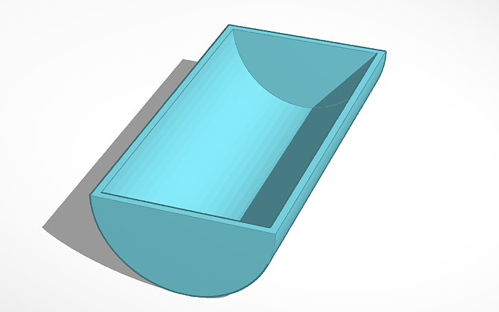3D design Semi Cylinder - Tinkercad