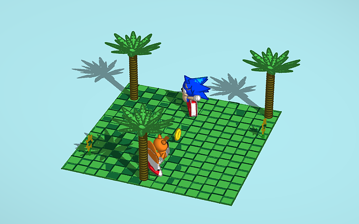 3D design SONIC AND TAILS ORBIT - Tinkercad