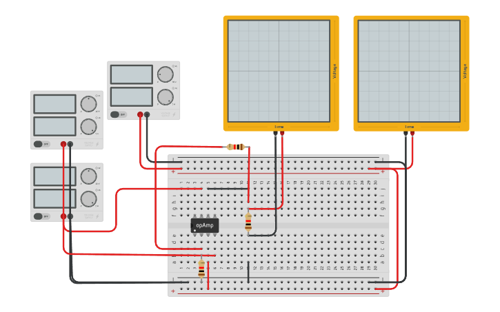 Circuit design Fadlin Alwan Hanafi Hadibrata_2306224335_Closed Loop OpAmp - Tinkercad