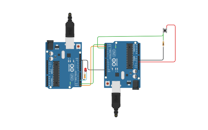 Circuit design 06 Master-Slave UART - Tinkercad