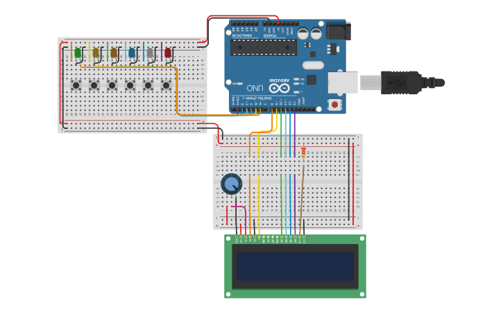 Circuit design EVM using Arduino - Tinkercad