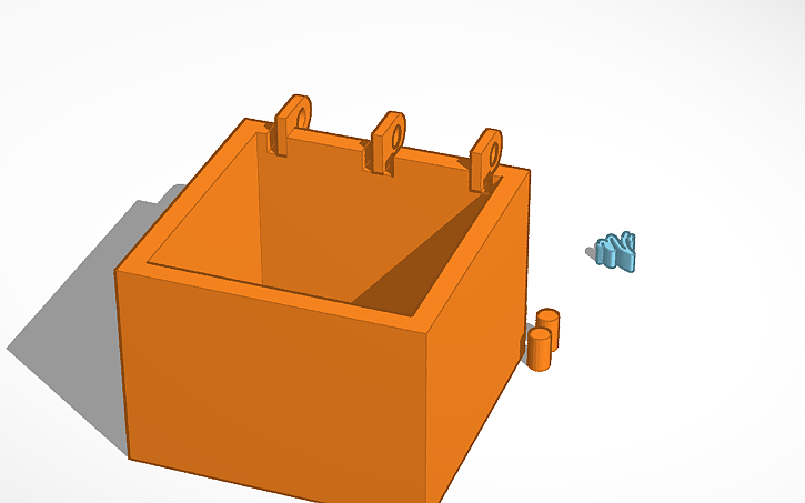 3D design chest bottom - Tinkercad