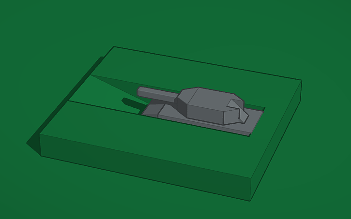 3D design Hidden Tank (SIMLAB) - Tinkercad