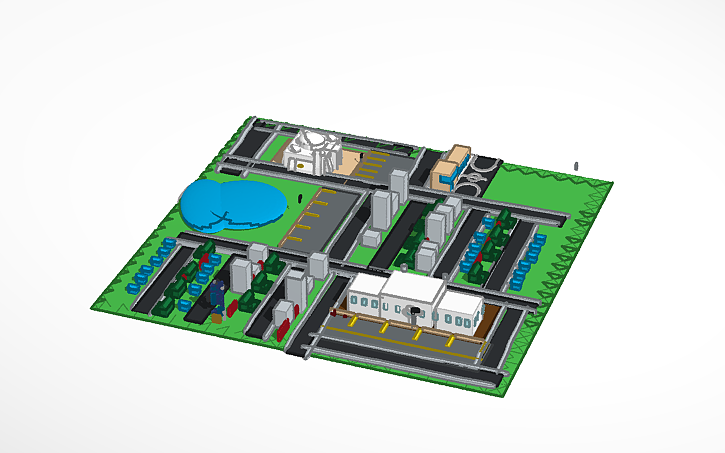 3D design city - Tinkercad