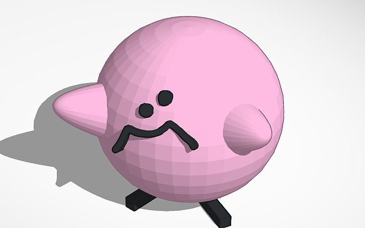 3D design kirbo - Tinkercad