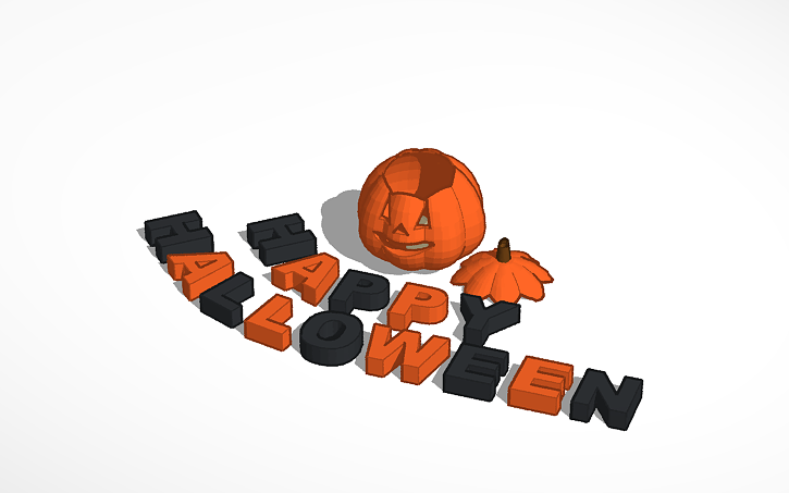 3D design it's october - Tinkercad