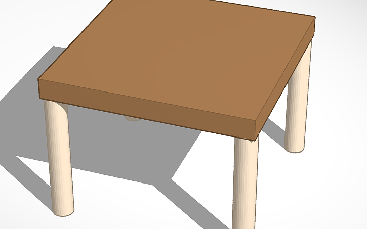 3D design table - Tinkercad