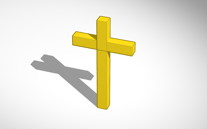 3D design The Cross - Tinkercad