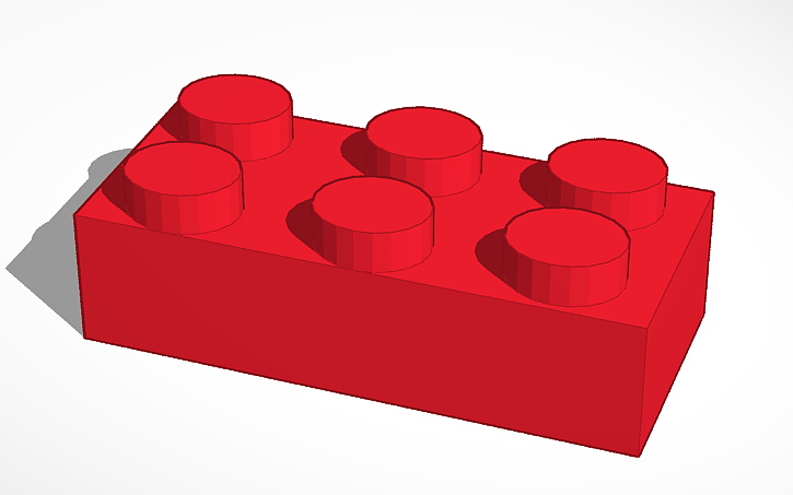 3D design Lego Brick Easy Design - Tinkercad