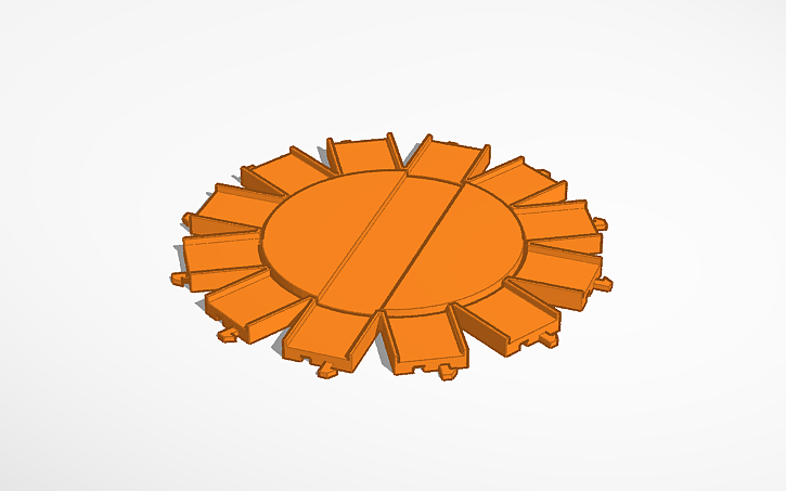 3D design Turntable Track - Tinkercad