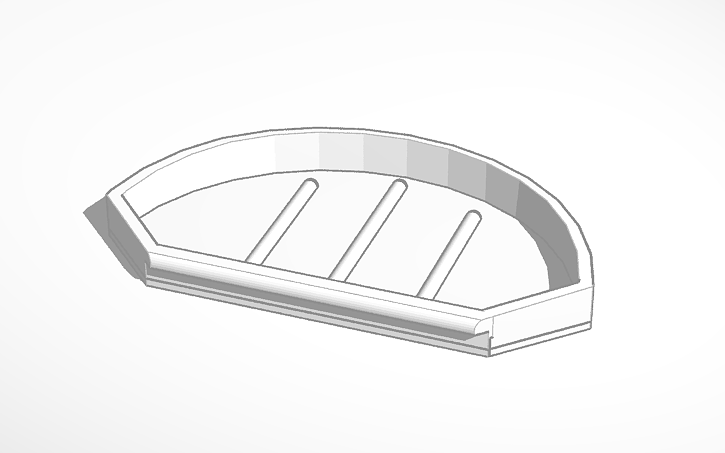 3D design Soap Dish - Tinkercad