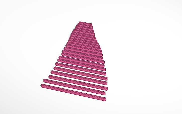 3D design Lego technic beams - Tinkercad