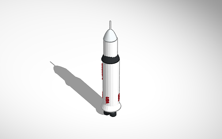 3D design Apollo 11 USA NASA - Tinkercad