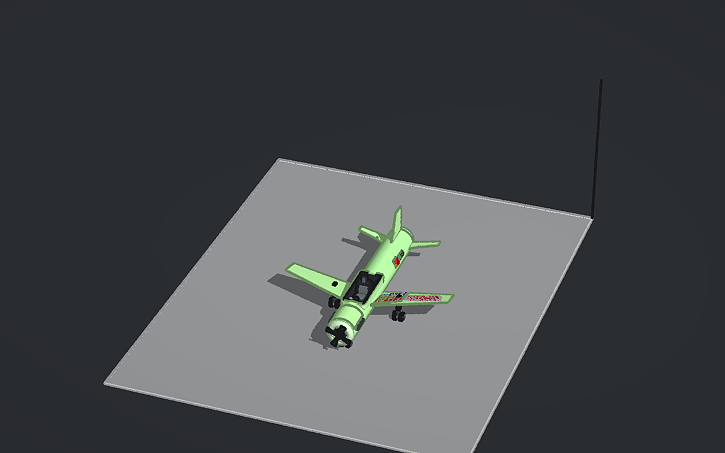 3D design Plane SIM LAB - Tinkercad