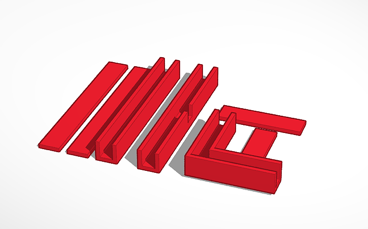 3D design Trackside Cable Trunking - Tinkercad