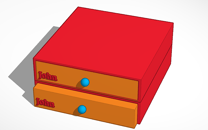 3D design Drawer - Tinkercad