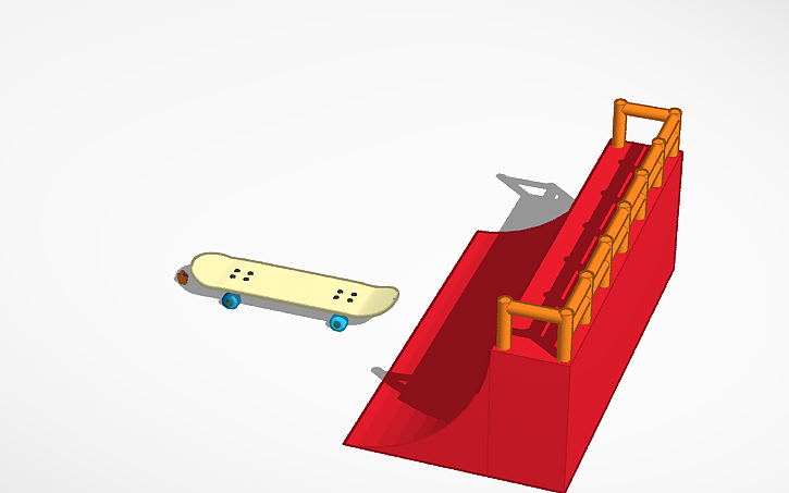 3D design Skateboard & Skatepark Challenge - Tinkercad