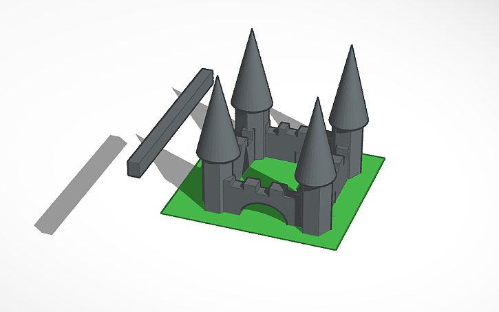 3D design królestwo knurowa - Tinkercad