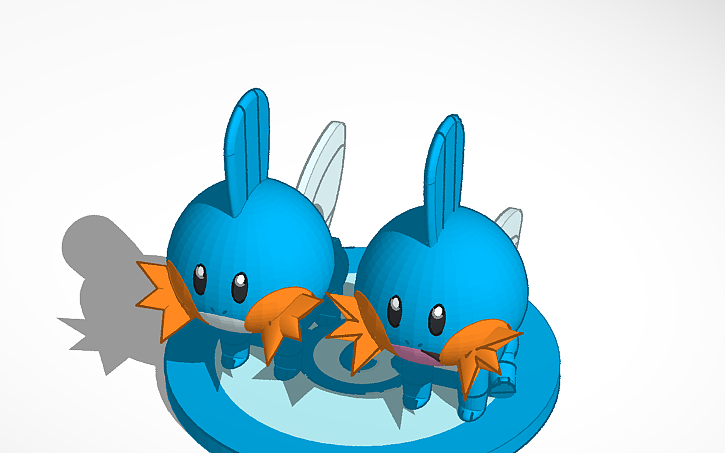 3D design Mudkip - Tinkercad