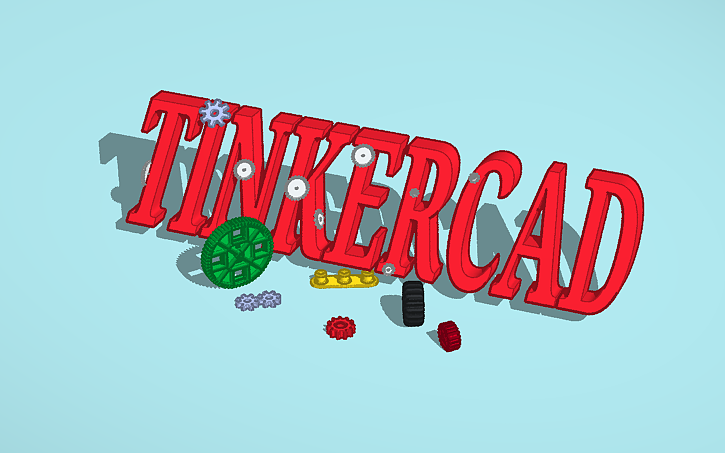 3D design Gear cad - Tinkercad