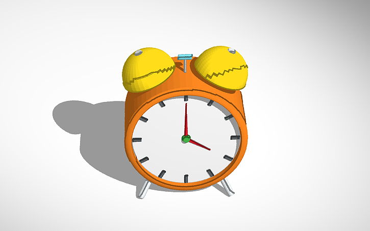 3D design ALARM CLOCK - Tinkercad