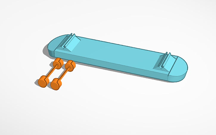 3D design Skateboard - Attempt 1 - Tinkercad