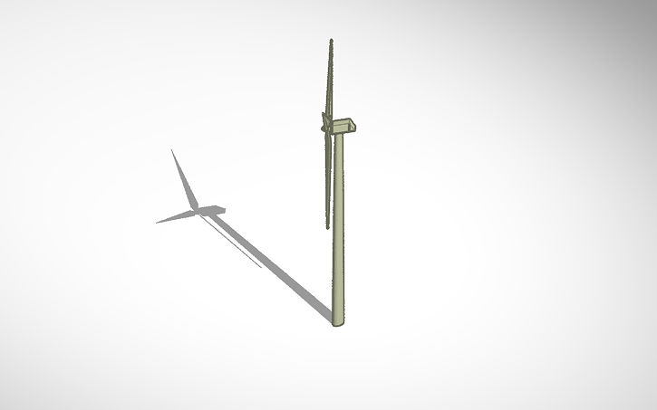 3D design kincir angin 3ducation - Tinkercad