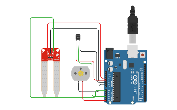 Circuit design plant - Tinkercad